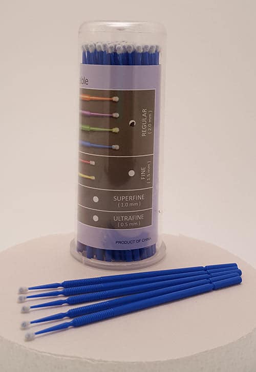 Plasdent Corporation Maxmicro Micro Brush Applicators Regular 2.0MM 100/Tube | Chase Dental Supply