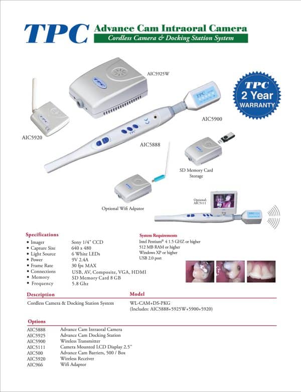 TPC - AdvanceCam Intraoral Cameras | Chase Dental Supply